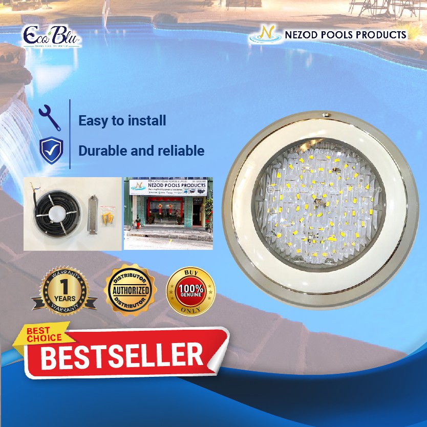 ECOBLU SPL18 LED 18W/12V (WARM WHITE) SEMI STAINLESS STEEL - WALL ...