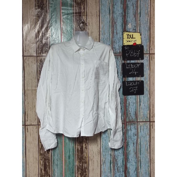 BUNDLE/PRELOVED( LONG SLEEVE) BAJU PUTIH,KEMEJA PUTIH, BLOUSE PUTIH ...