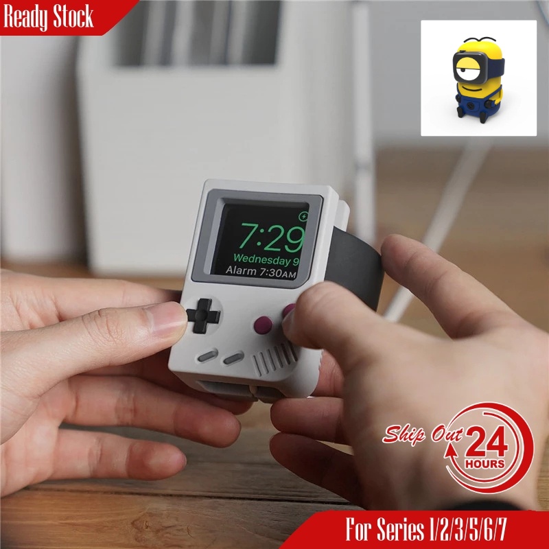 AW Gameboy Minions Inspired Night Stand Docking Charging Station 38mm ...