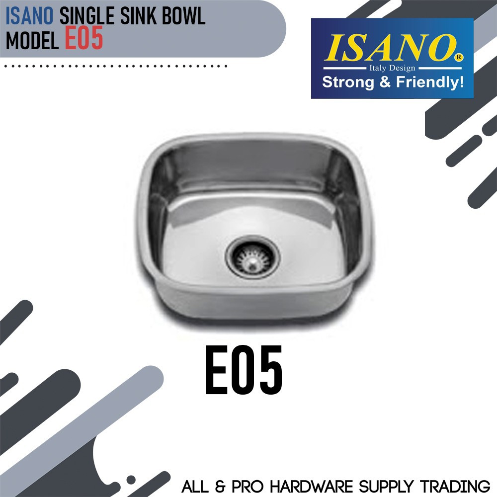 ISANO Stainless Steel Single Bowl Sink E05 | Shopee Malaysia