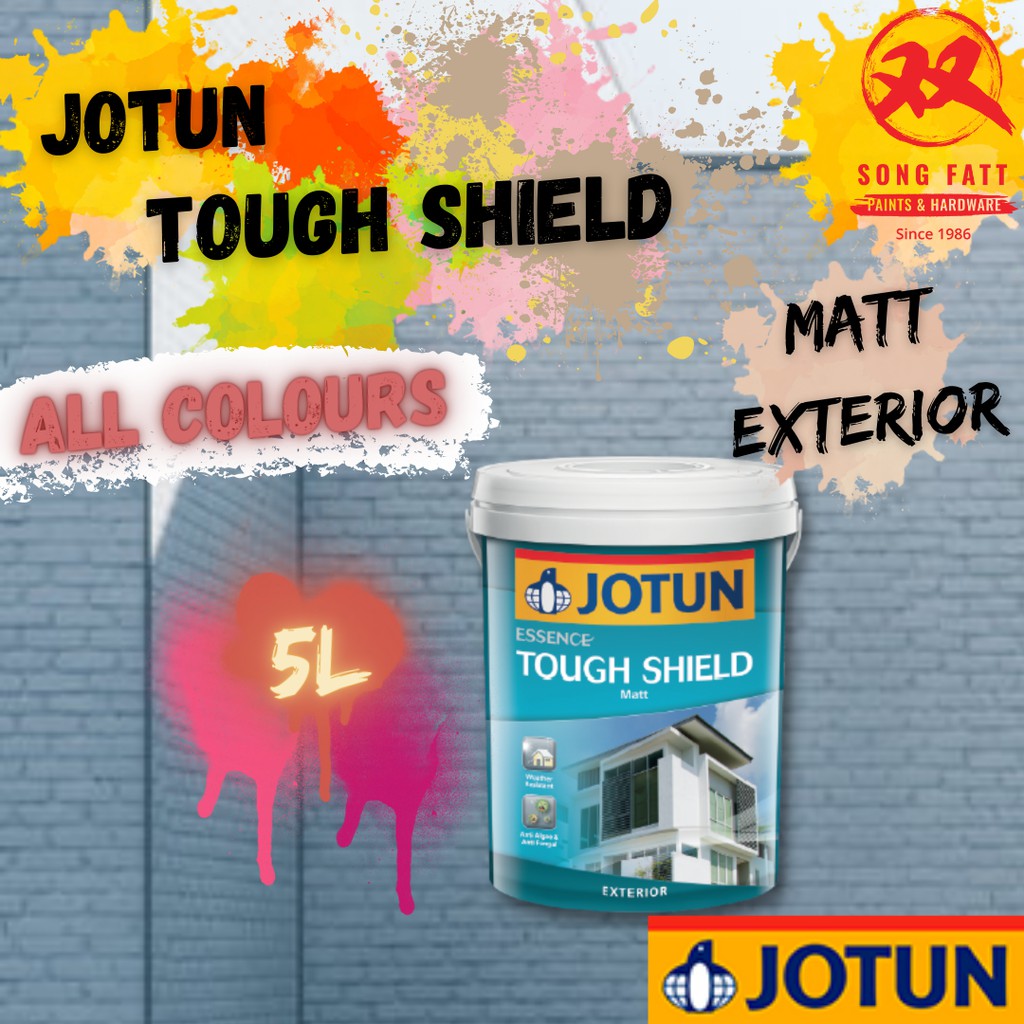 Jotun Essence Tough Shield (WHITE/ALL COLOURS) 5L Exterior Matt (Song ...