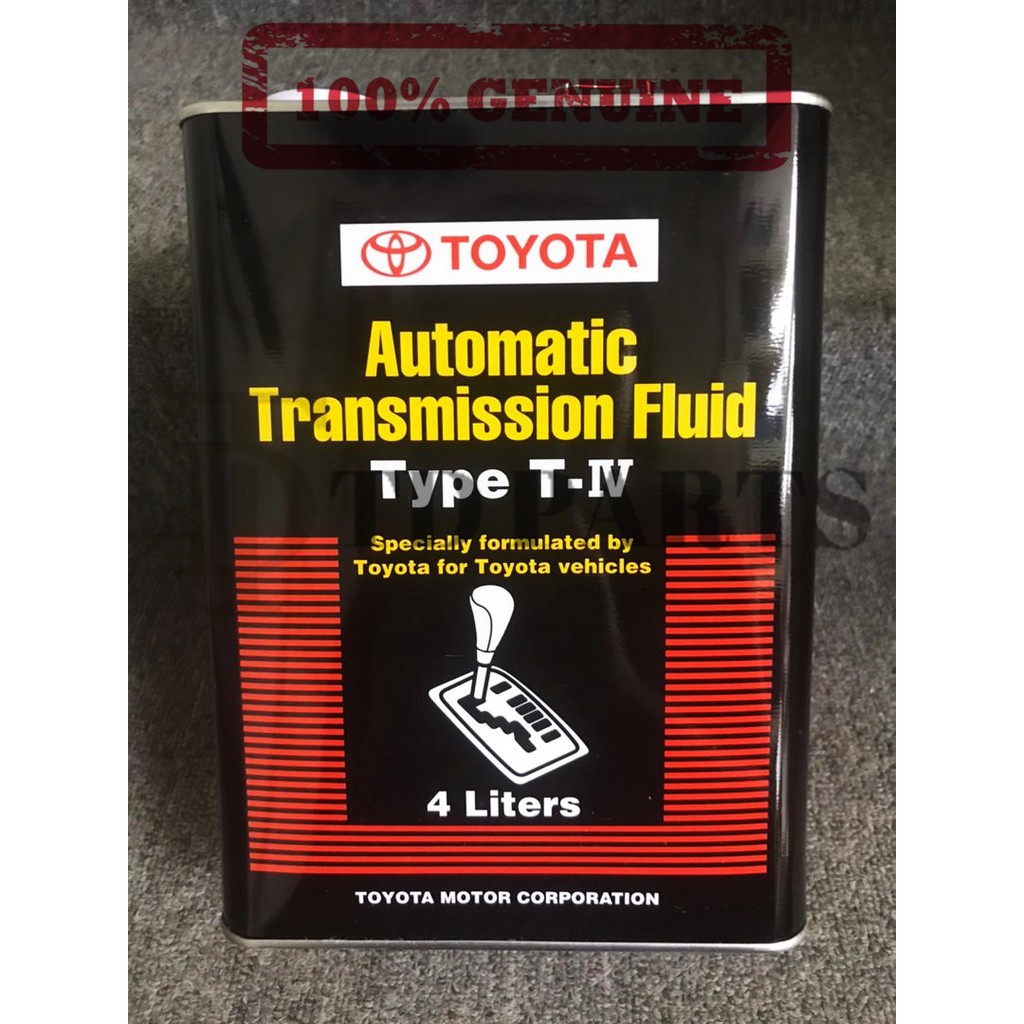 100% GENUINE TOYOTA TYPE-IV ATF AUTO TRANSMISSION FLUID 4L 08886-81400 ...