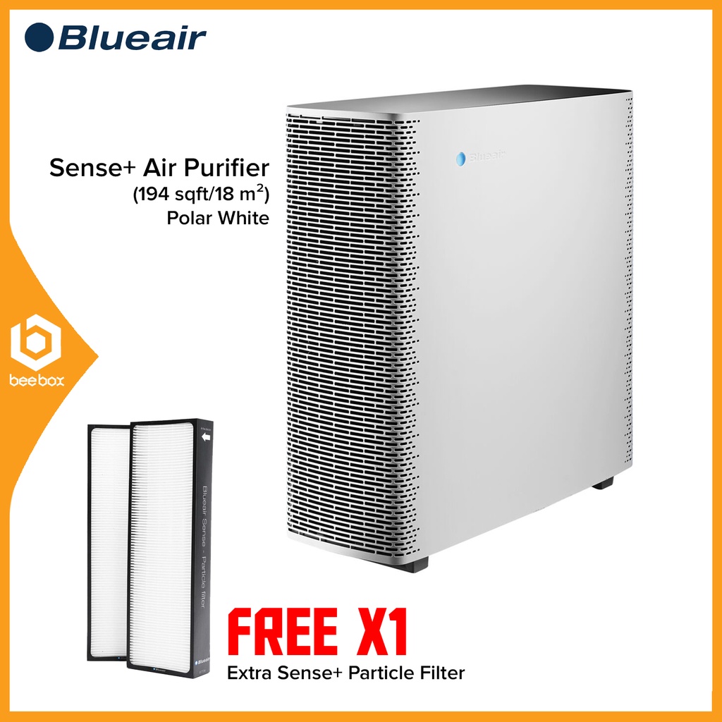 Blueair Air Purifier WIFI Polar White SENSE+K230PACPW + Extra Fsensepac ...