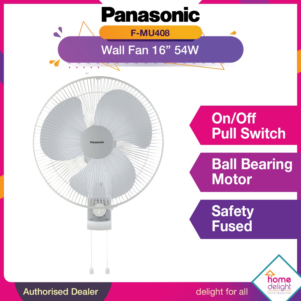 Panasonic Wall Fan 16 inch [ F-MU408 ] | Shopee Malaysia