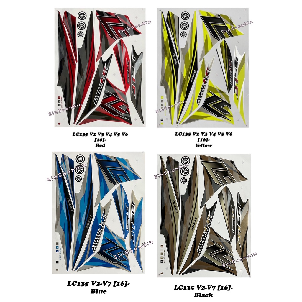 Yamaha LC135 V2 - V7 (16) Body Sticker / Stripe | Shopee Malaysia