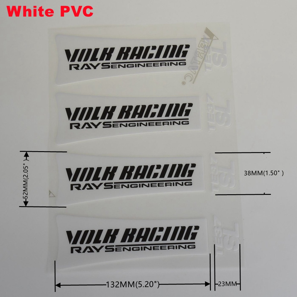Wholesale JDM Car Wheel Sticker VOLK RACING RAYS TE37SL Fluorescent ...