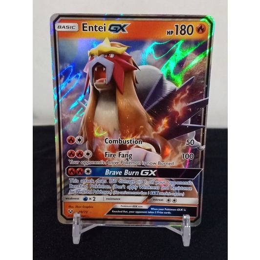 Pokemon TCG | Grade A | Entei GX (10/73) Ultra Rare (EN Version ...