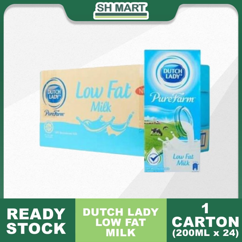 Dutch Lady Uht Low Fat Milk 200ML x 24 (1carton) | Shopee Malaysia