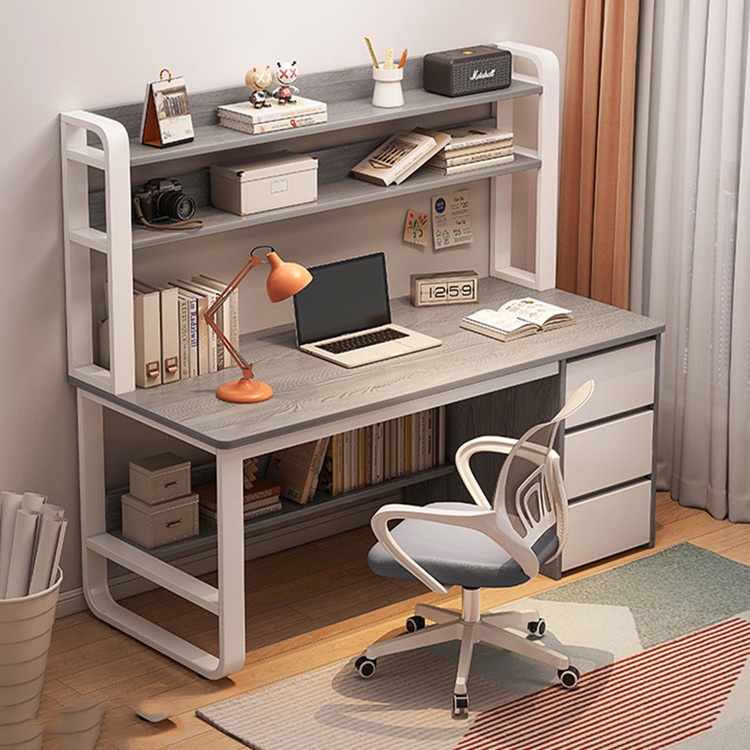 Computer desk desk bookshelf integrated desk home bedroom student study ...