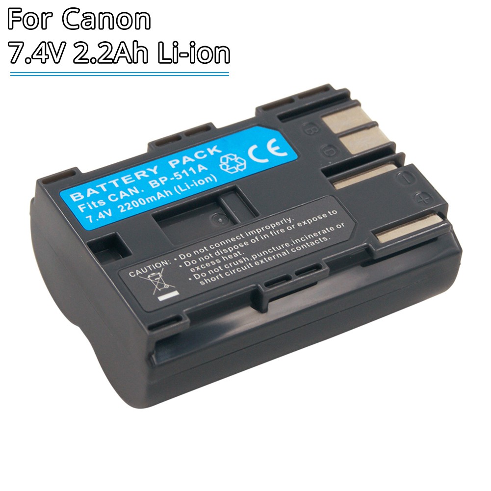 wonderful ஐBP511A BP 511 511A BP511 Rechargeable Camera Battery 7.4V Li ...