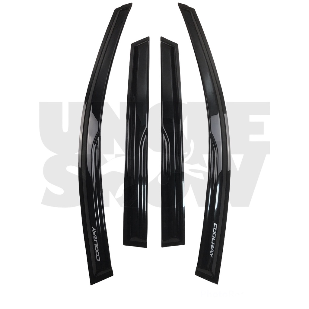 Rain Visor - Geely Coolray 2019 2020 2021 2022 Guard MUGEN Window Guard Sun Deflector Deep black ...