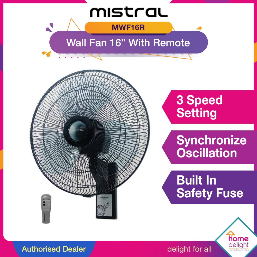 Mistral Wall Fan 16 Inch / 18 Inch ( MWF16D2 / MWF16R / MWF1882 ...