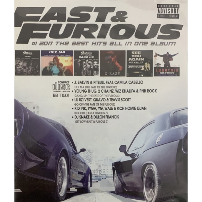 CD Fast & Furious Soundtrack (CD-R) | Shopee Malaysia