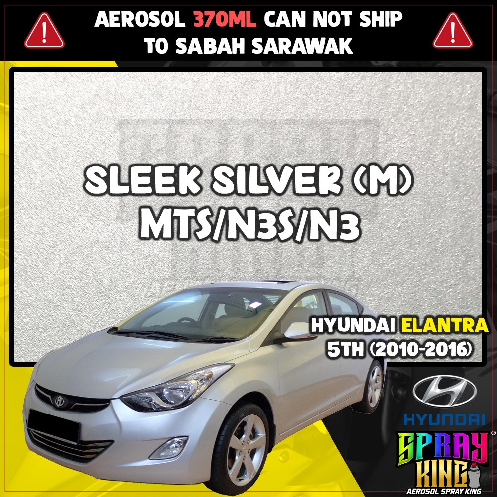 MTS/N3S/N3 Sleek Silver [ Hyundai Elantra 2010-2016 ] 5th Touch Up Pen ...