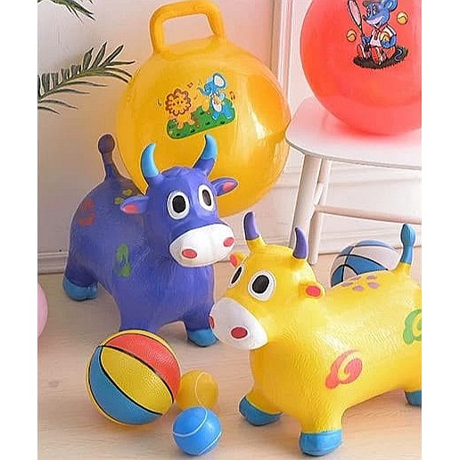 THICK RUBBER JUMPING COW INFLATABLE TOY | Shopee Malaysia