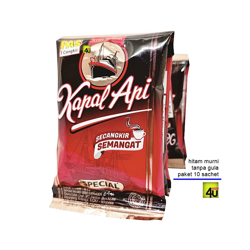 HITAM Kapal Api - Black Special PAS Portion - 10 MINI sachets | Shopee ...