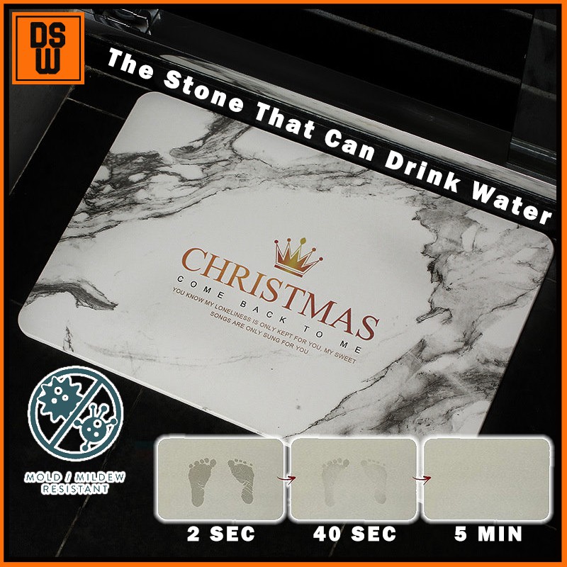 Stone Japan Diatomaceous Earth Mat Anti-Slip Fast Dry Bathroom ...