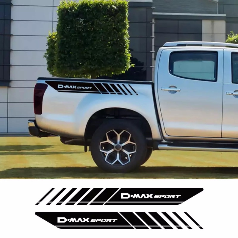 (Ready Stock)S175# 2pc Isuzu Dmax Sport Colour Car Side Sticker Rear ...