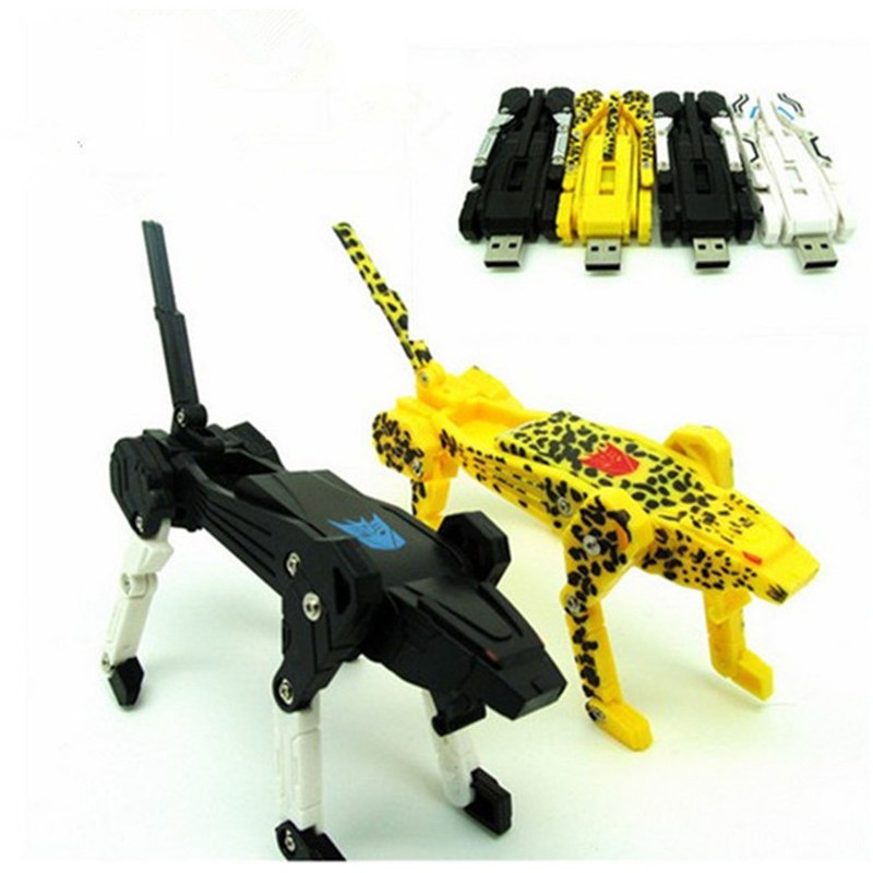 Transformers Pendrive Robot Dog USB Flash Drive 8-32GB U Disk Memory ...