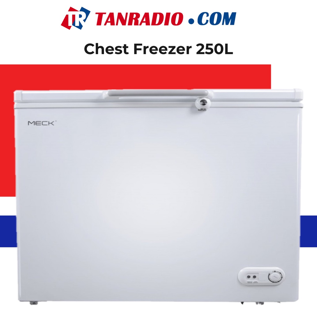 Meck MFZ-2017CF - 250L Chest Freezer With Door Lock - PETI SEJUK BEKU ...