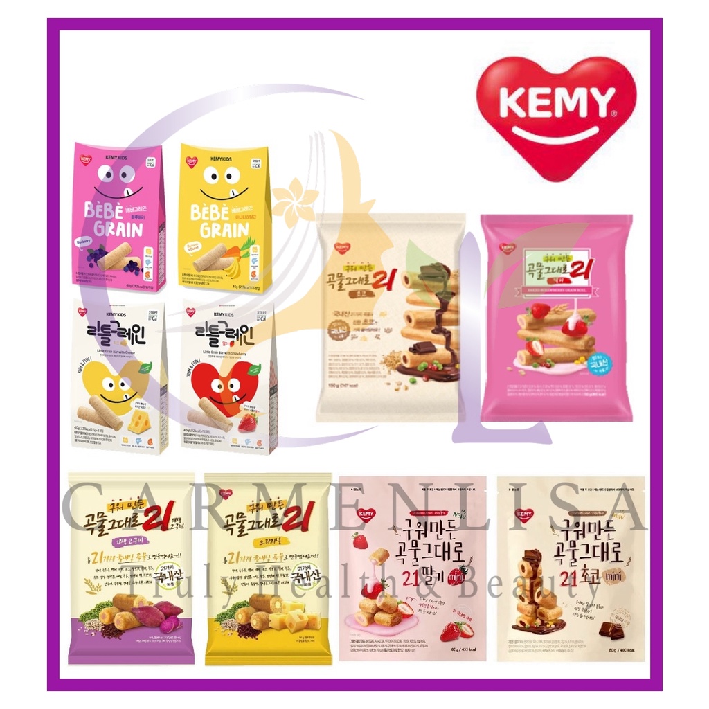 KEMY Kids Bebe Grain 40g (5g x 8 sticks) Blueberry / Banana & Carrot ...