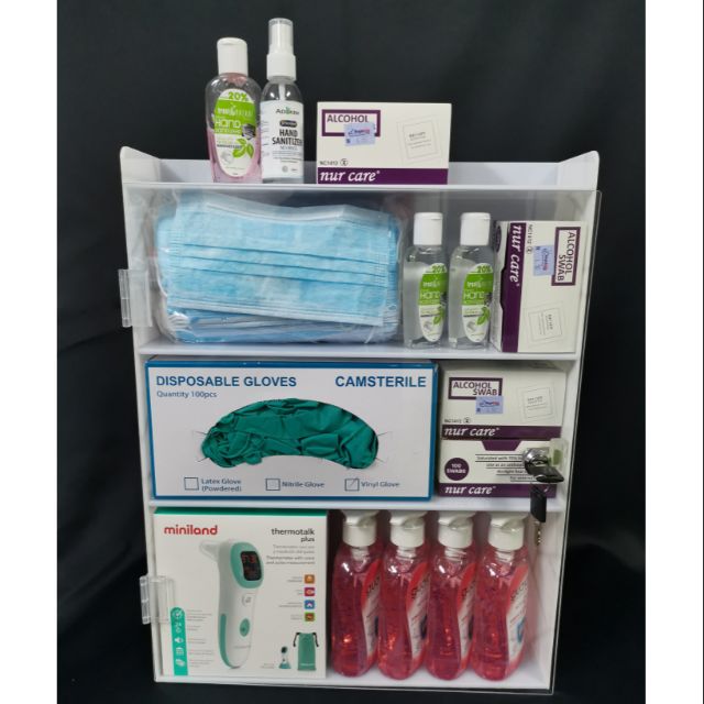 Isolation Stations designed to hold gloves, face masks, Aerosol ...