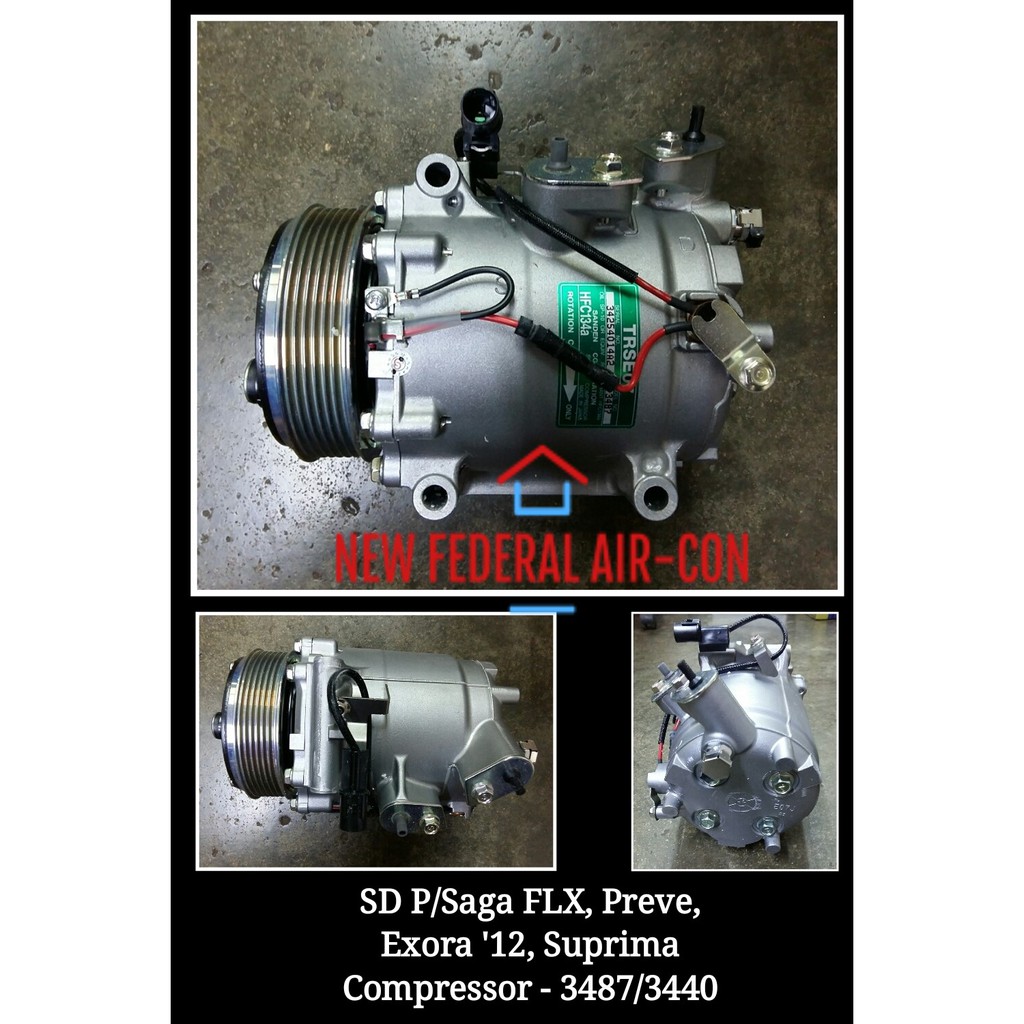 (ORIGINAL) SANDEN PROTON EXORA YEAR 2012, PROTON SAGA FLX, PROTON PREVE ...