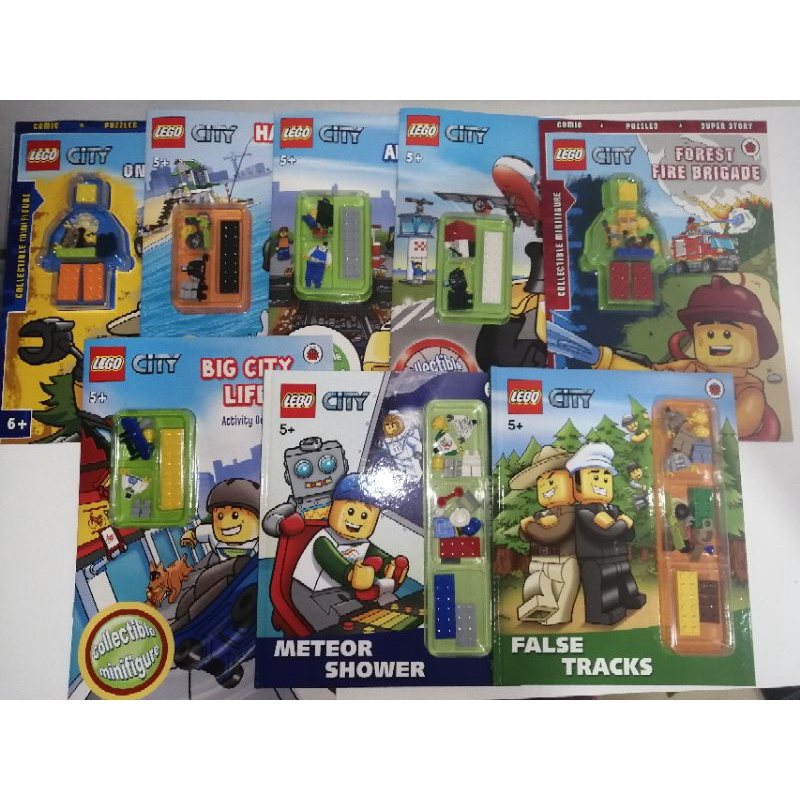 Lego City Activity Book Police Forest Airport Fire minifigure ...