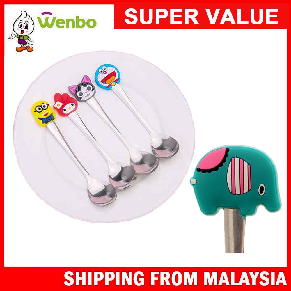 Wenbo Sudu Kanak Kanak Stainless Steel Spoon Kids Children Child Kanak ...