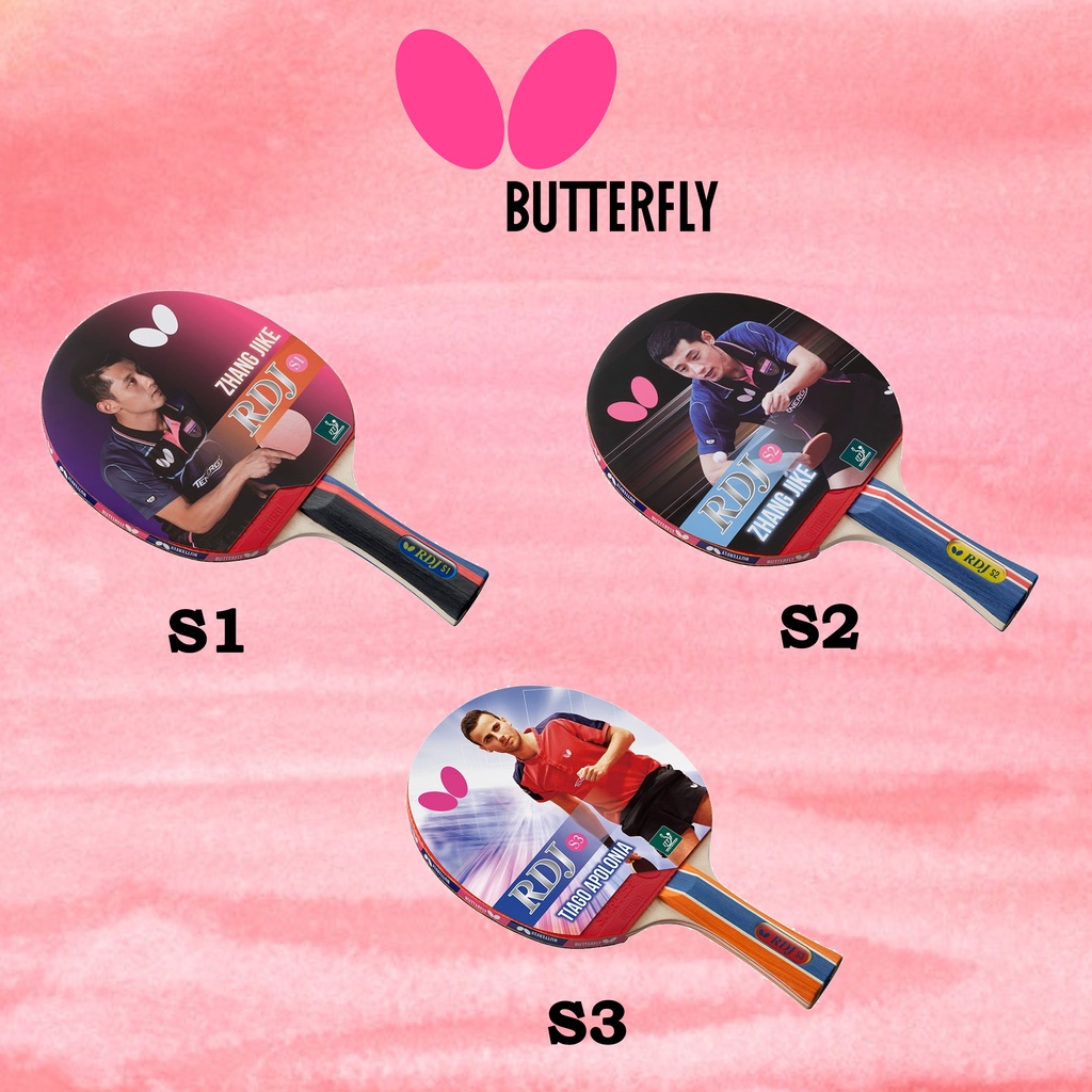 Butterfly RDJ S1 S2 S3 Ping Pong Table Tennis Bat | Shopee Malaysia