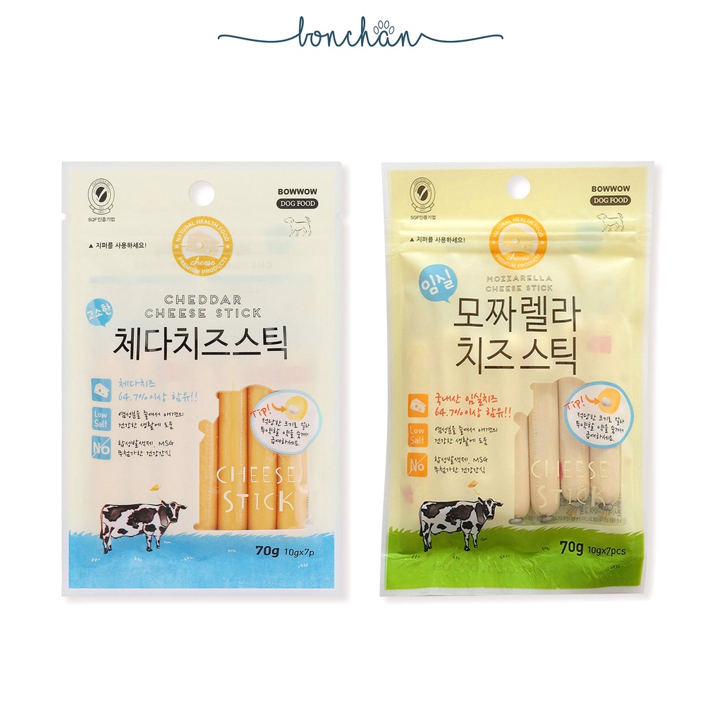 Bowwow Cheedar Dog Cheese Sausage/ Mozzarella Stick 70g | Shopee Malaysia