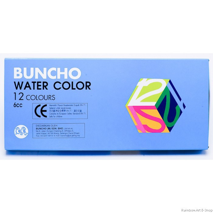 Buncho Water Colour (6cc x 12 pcs) | Shopee Malaysia