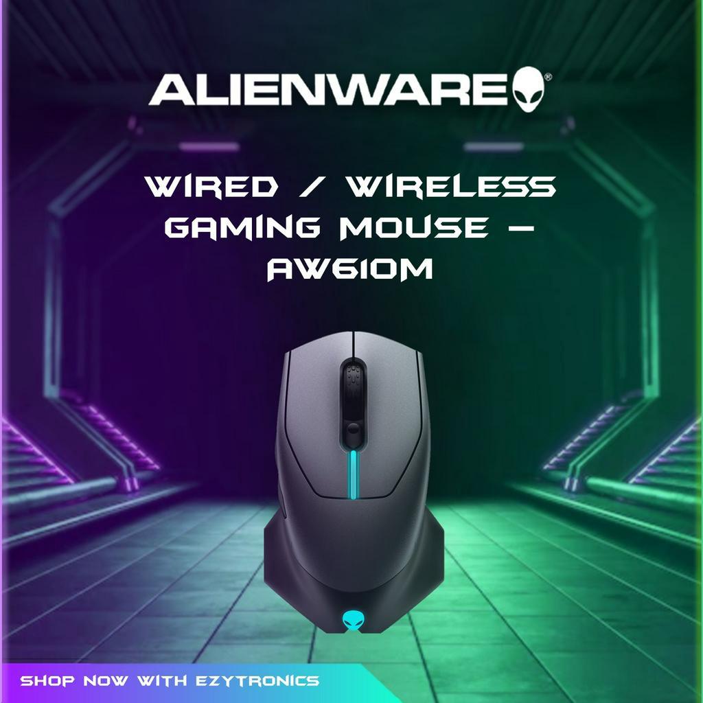 Dell Alienware Wired / Wireless Gaming Mouse – AW610M | Dual Mode Use ...