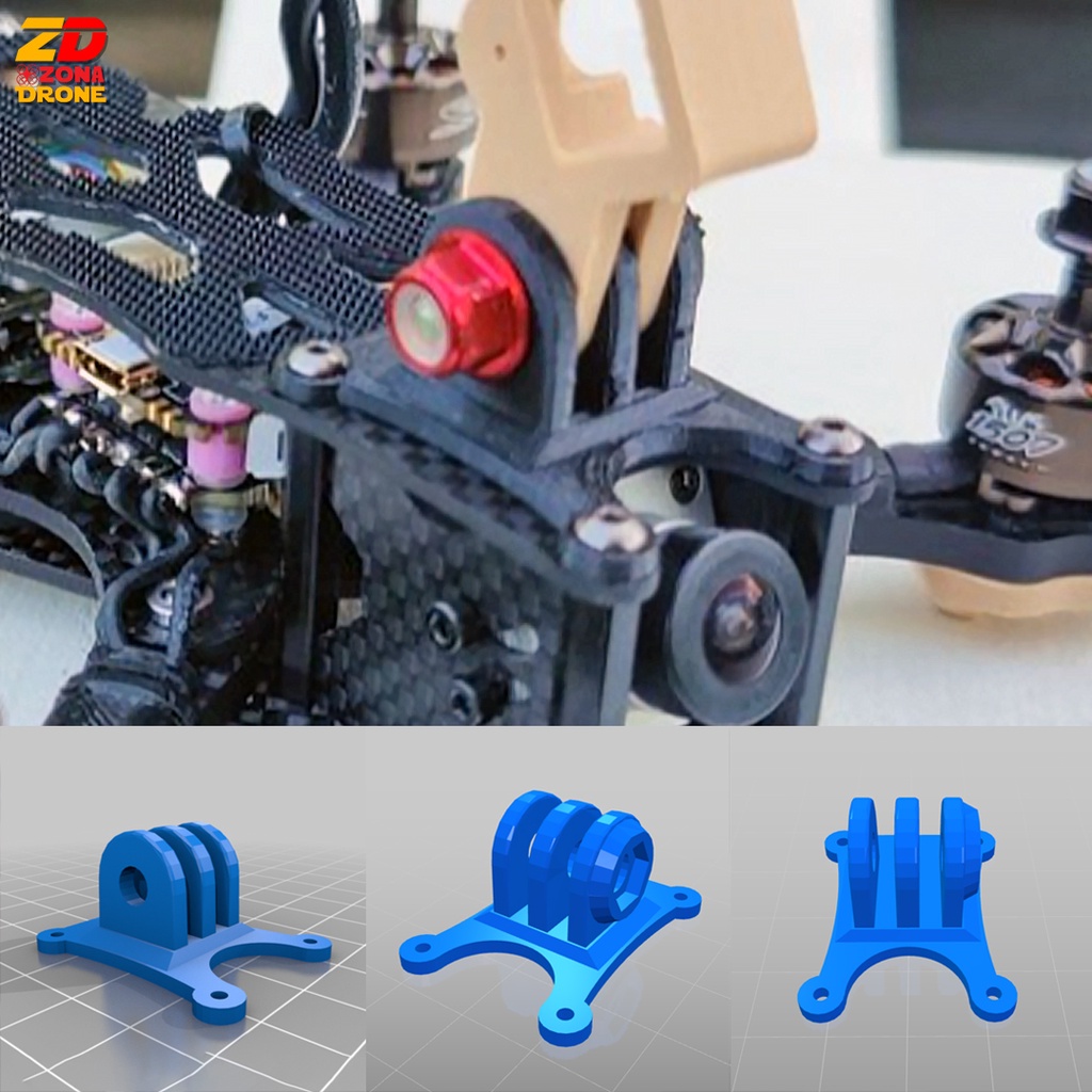 Impulserc Micro Apex 3 Inch 4 Inch Gopro Mount Base FPV Drone | Shopee ...