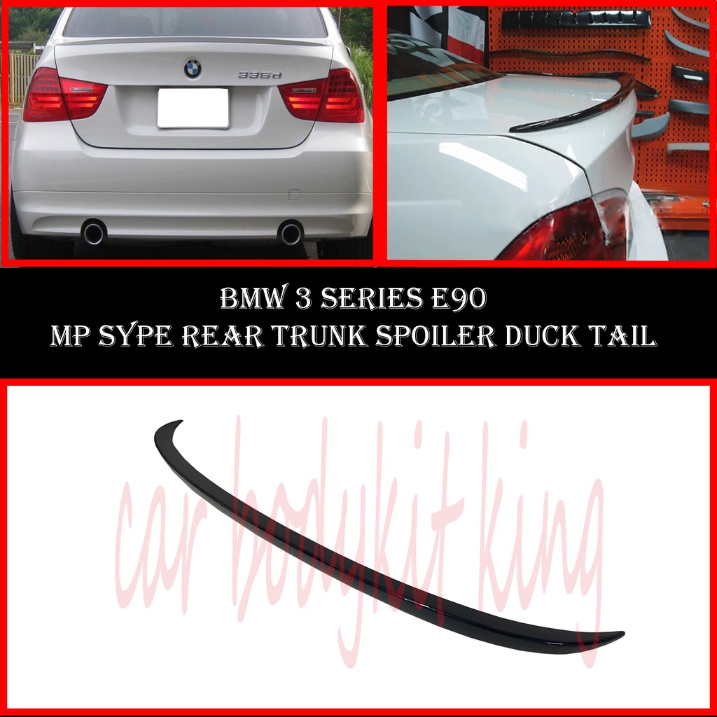 BMW 3 SERIES E90 MP TYPE STYLE REAR TRUNK SPOILER DUCK TAIL WITH BLACK ...