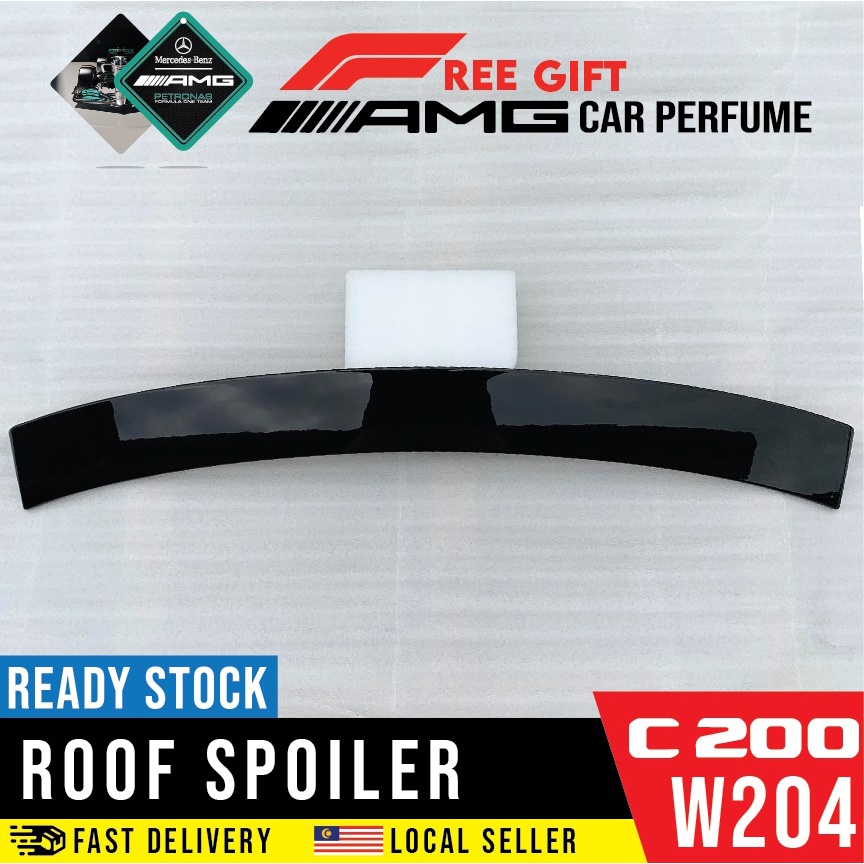W204 Roof Spoiler C63 AMG C200 C180 C250 CGI Komp Brabus Hood Carbon ...