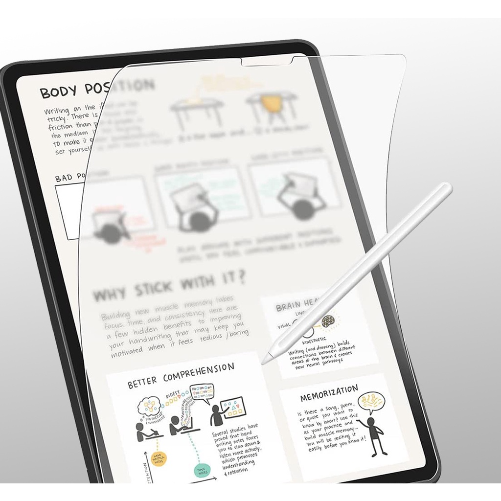Anti-Glare Paper Feel Film Paper-like Screen Protector for iPad Pro 11 ...