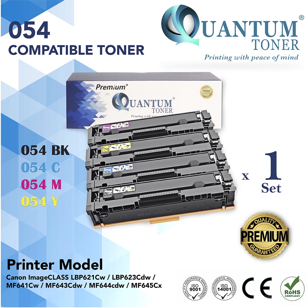 FULL SET Canon 054 Compatible Toner LBP 621cw LBP-621cw LBP 623cdw LBP ...