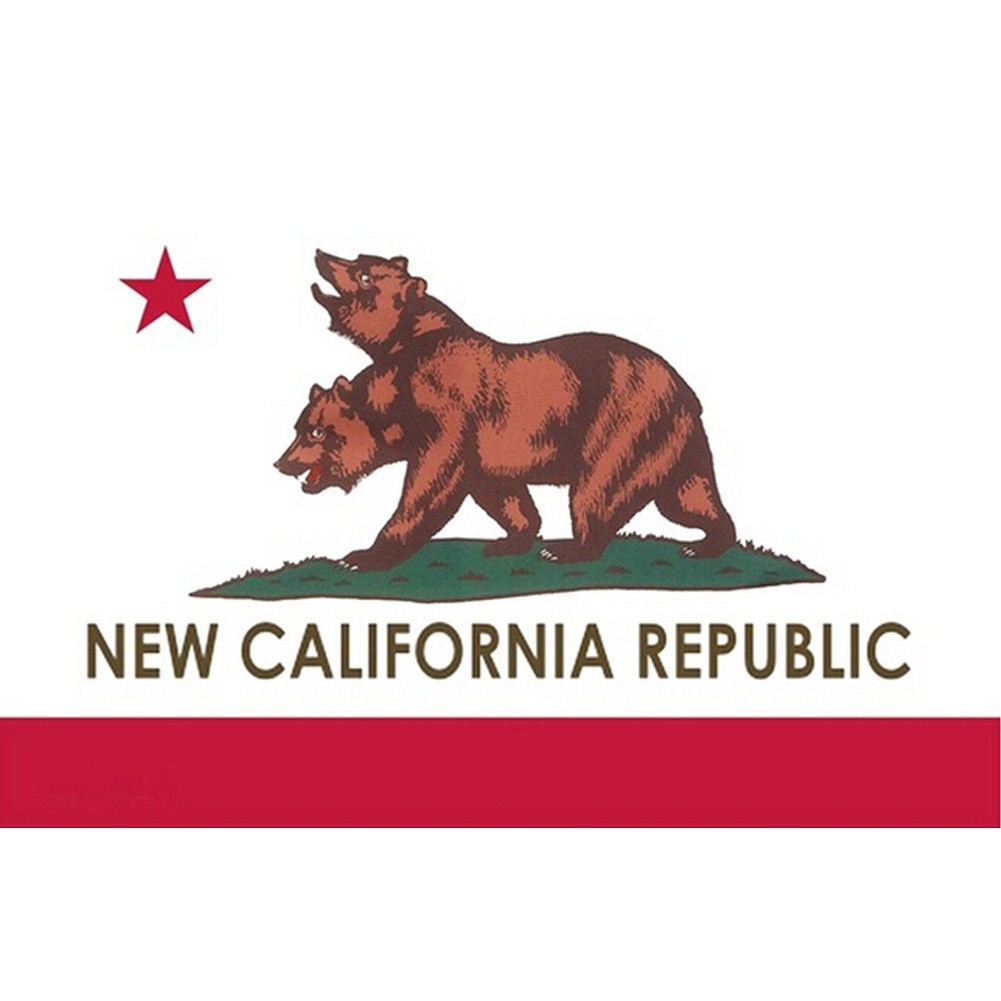 California Fallout Republic Flag Banner 2 Headed Bear Flag 90x150cm ...
