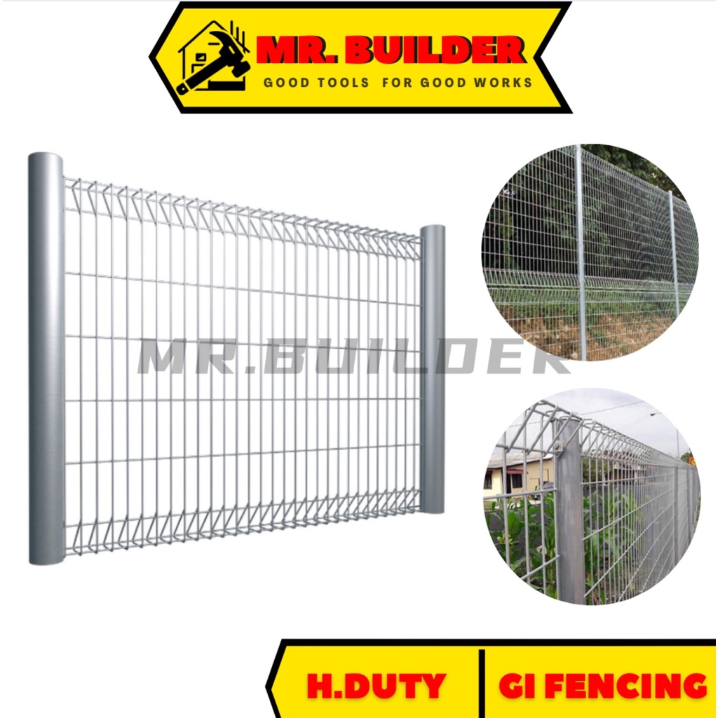 MR.BUILDER GI Fencing (2"X6") Post & Fitting Pagar 1200mm 1500mm 1800mm ...