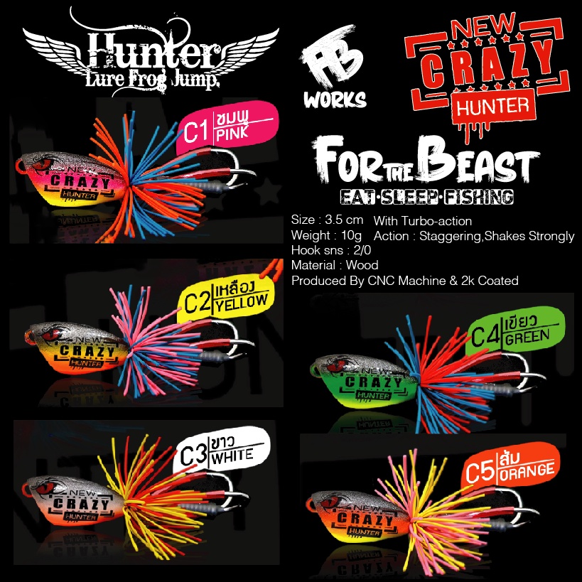 HUNTER NEW CRAZY JUMP FROG 2021 LURE | Shopee Malaysia