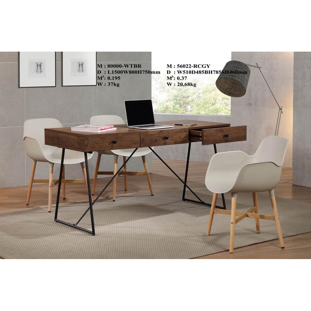 Study Table ( With 3 drawers ) | Shopee Malaysia