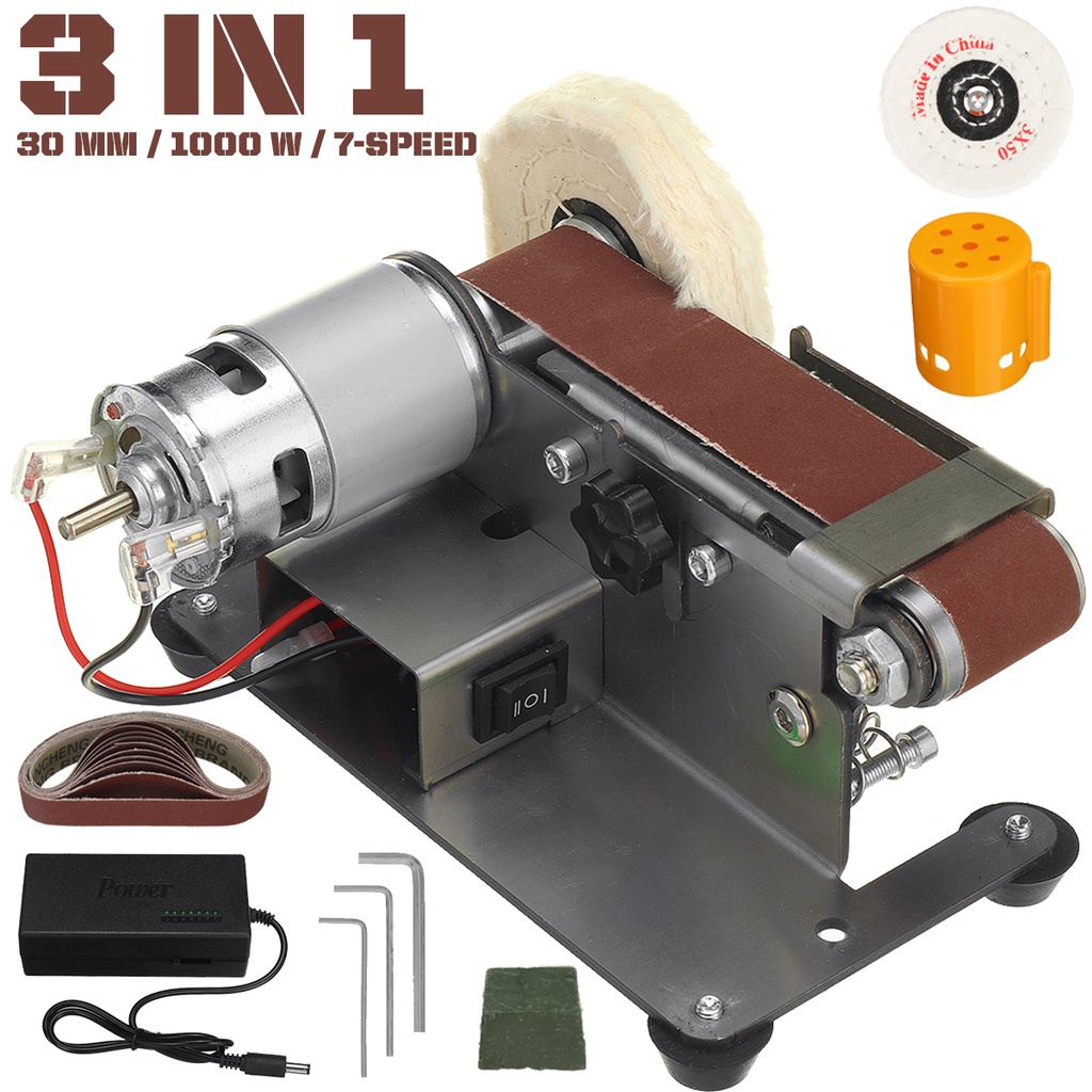110V - 220V 4000-9000 r/min Electric Belt Sander DIY Multifunctional ...