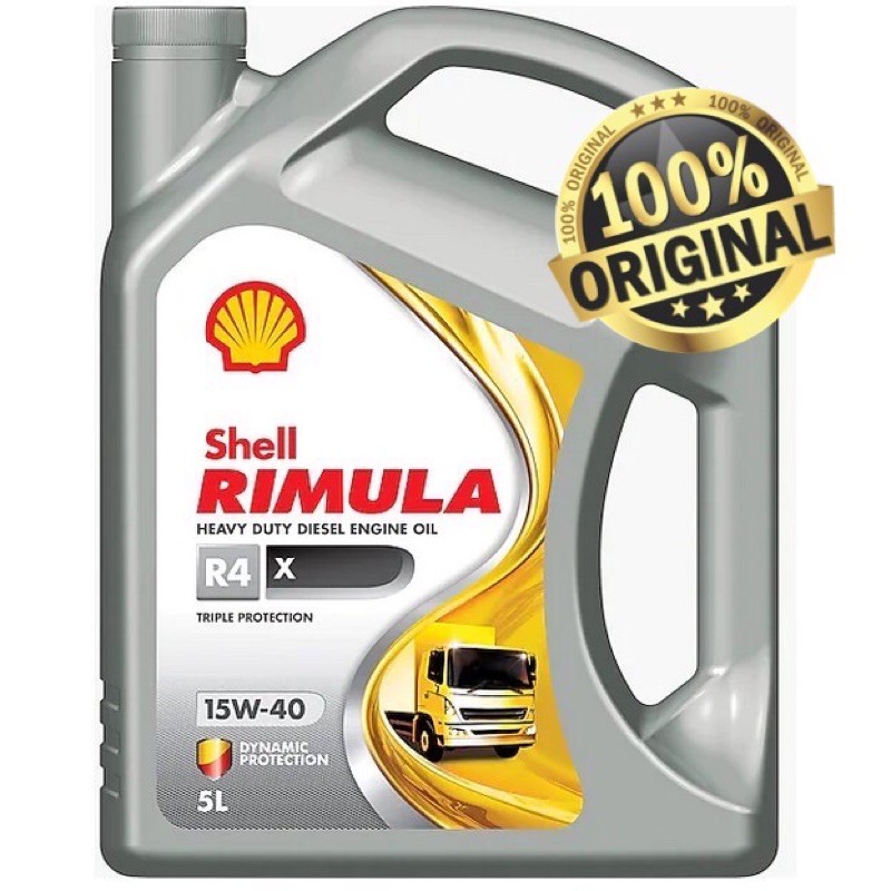 SHELL RIMULA R4X 15W-40 5L 100% ORIGINNAL | Shopee Malaysia