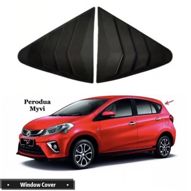 🔥PERODUA MYVI🔥SPORTY 3D REAR SIDE CARBON WINDOW & ADHESIVE TRANSPARENT ...