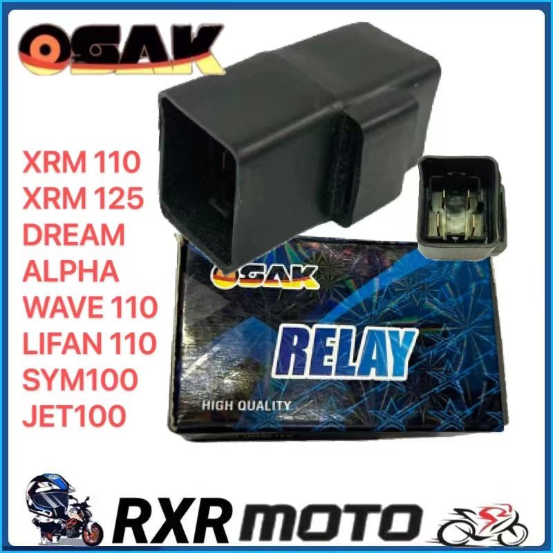 Starter relay 4pin Osak For xrm 110/125 wave 100 dream/c100 lifan 110 ...