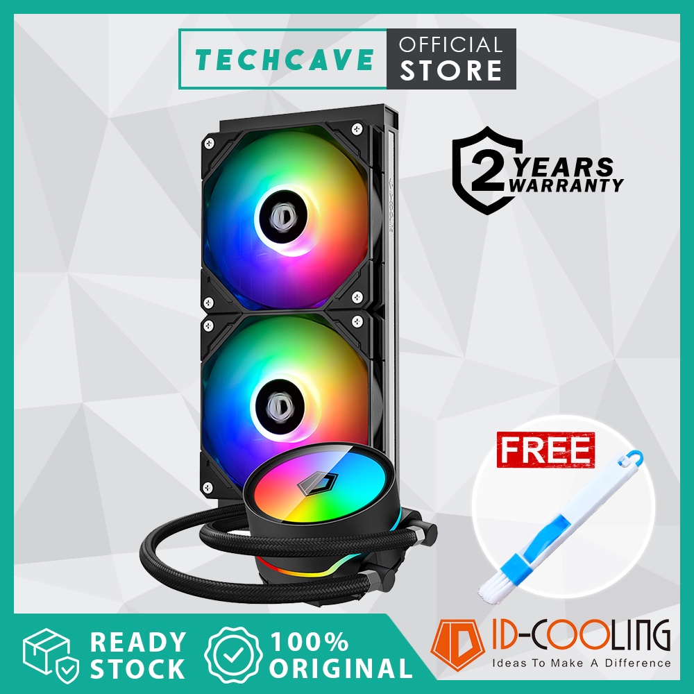 (Ready Stock) ID-Cooling Zoomflow 240 XT 360 X ARGB AIO CPU Cooler Cooling Radiator with 240mm ...