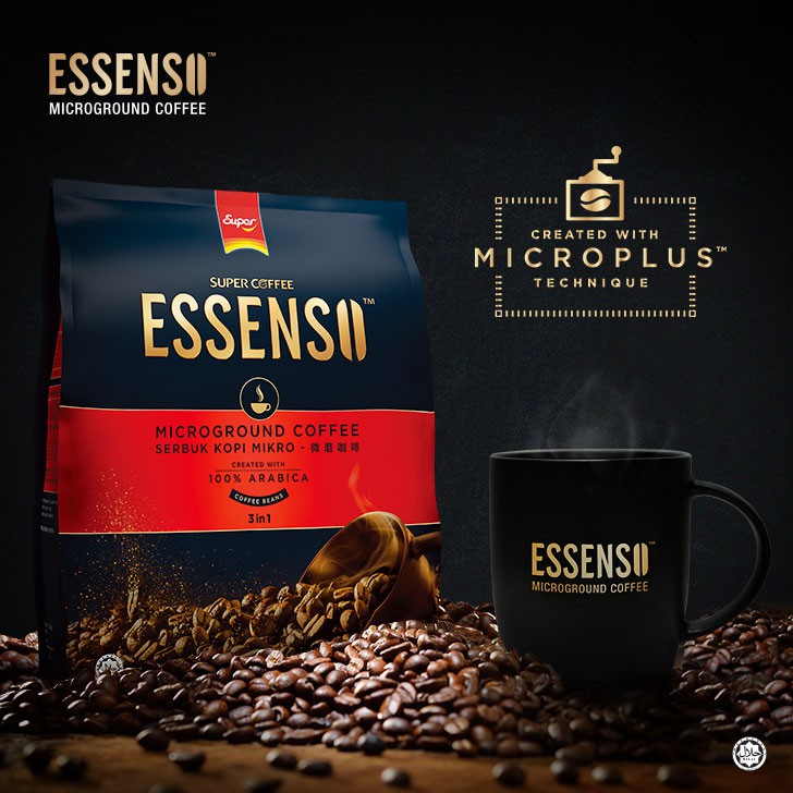 Essenso Microground Coffee 3 in 1 Coffee Beans 25G X 20 Sachets ...