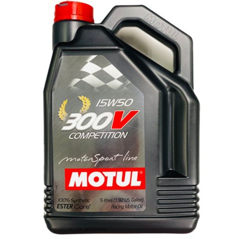 Motul 300V COMPETITION 15W50 Fully Synthetic Engine Oil ( 5 Liter ) Original from France ...