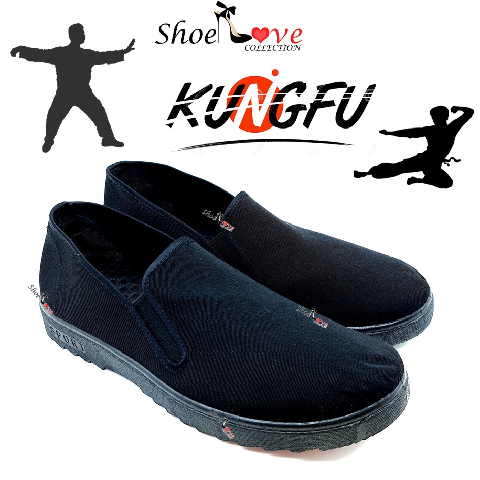 🔥READY STOCK🔥 KASUT KANVAS SARUNG KAIN MEN CANVAS SLIP ON KUNG FU SHOE 功夫 太极鞋 | Shopee Malaysia